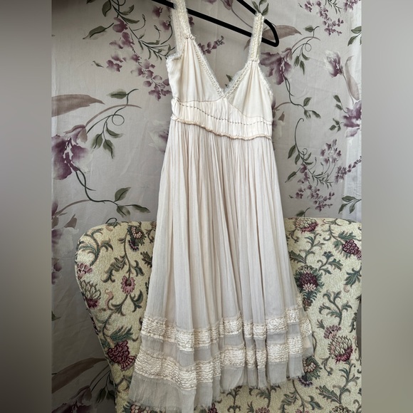 DIABLESS | Dresses | French Silk Chiffon Amazing Summer Lunch Party Dress Pastel Color Detail ...